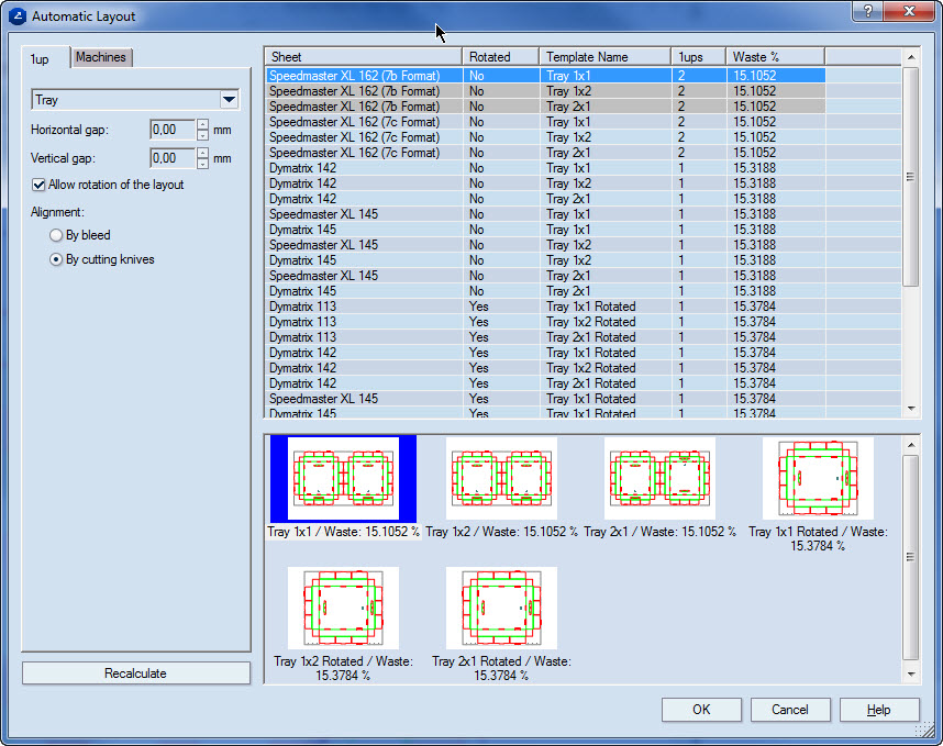 Creating automatic layout